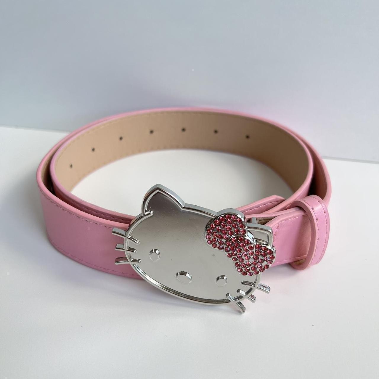 y2k 2000s hello kitty rhinestone crystal pink grunge... - Depop