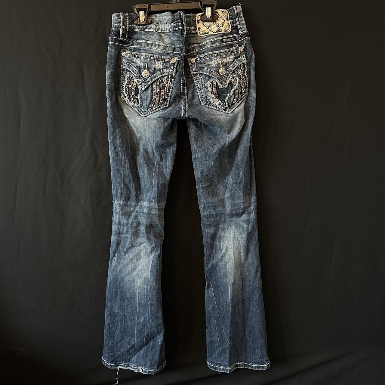 Miss Me Brand Y2K flared jeans Size: 26 Low Rise... - Depop