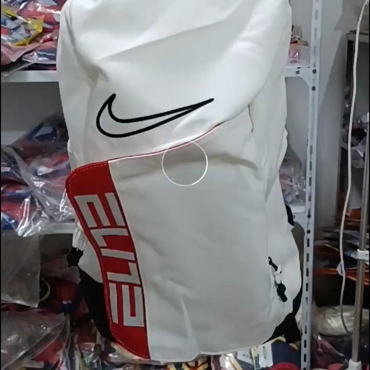 Nike Elite Hoops Backpack New ⭐ White/Red - Depop