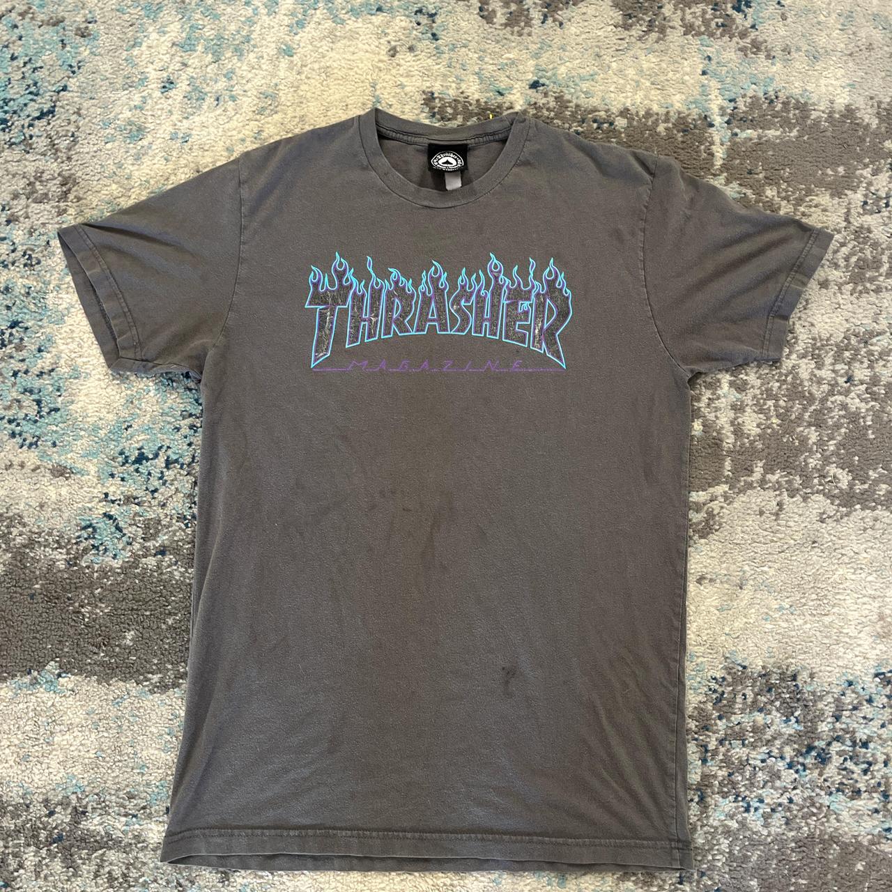 Grey Thrasher shirt -Fits like a medium -small... - Depop