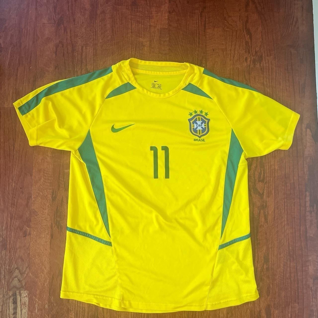 Brazil 2002 Home Retro Kit BRAND NEW WITH TAGS In... - Depop