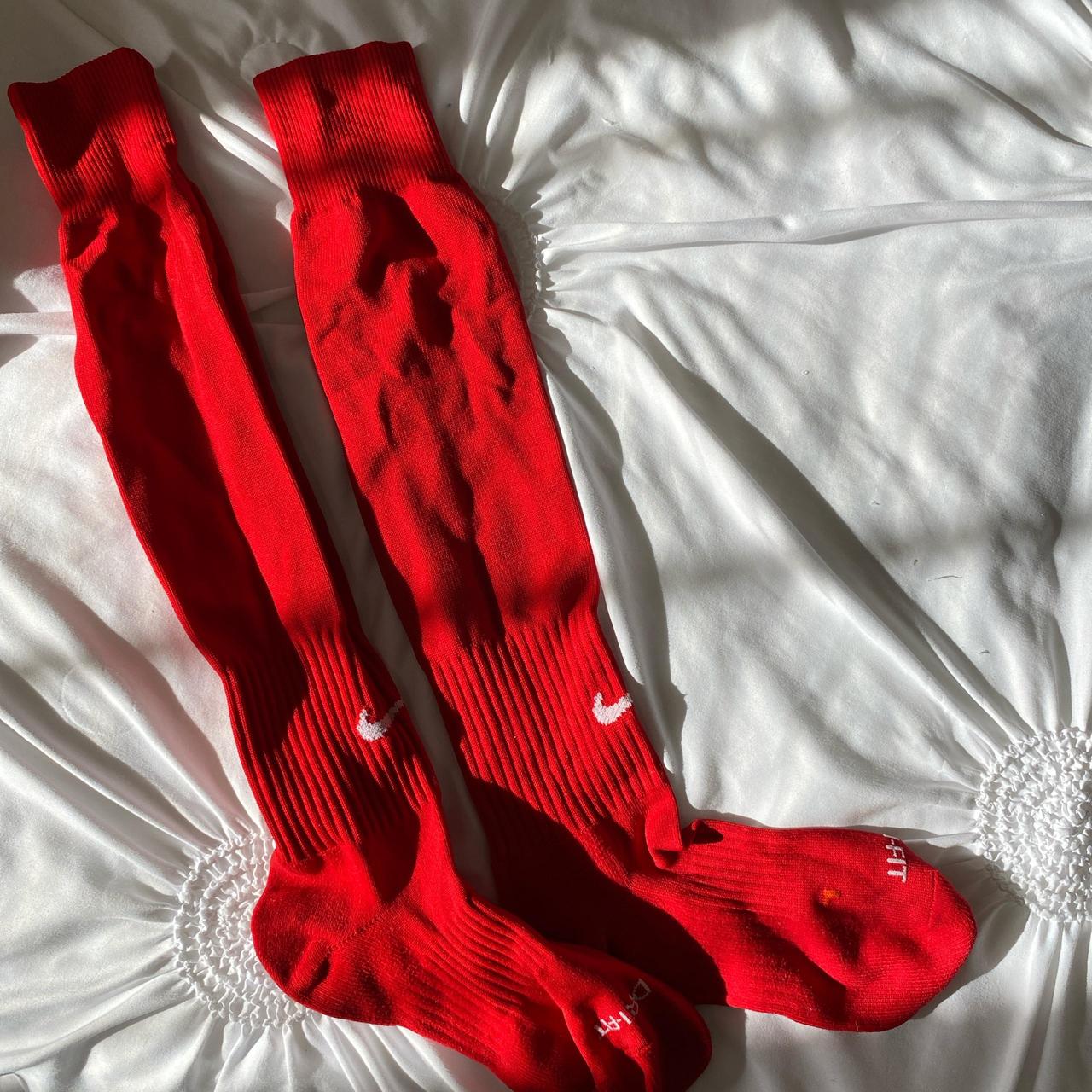 Red Nike socks - Depop