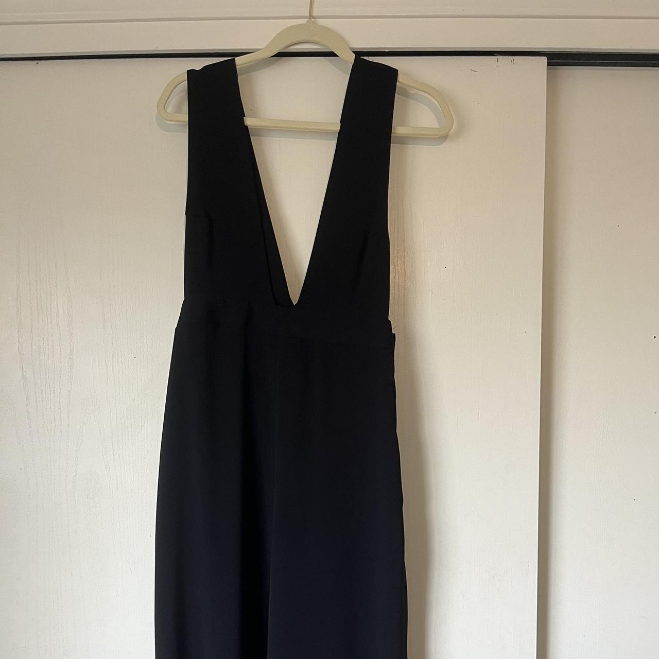 Primary Wide leg cropped jumpsuit Very deep V-Neck... - Depop