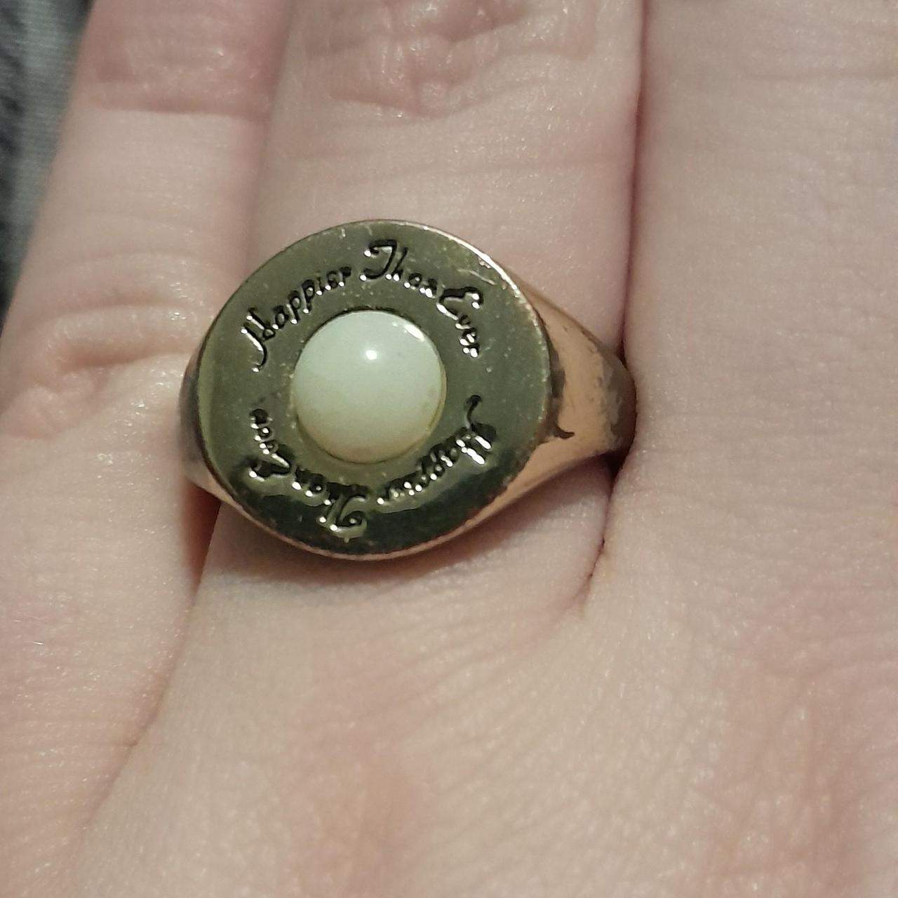 billie eilish ring from hte era pearl lost its shiny... - Depop