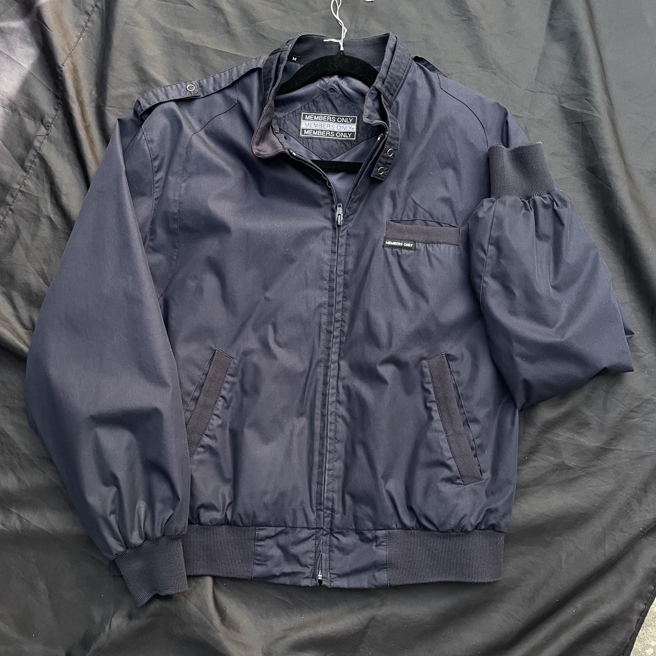 Members Only Jacket Color: Blue Size: Large... | Depop
