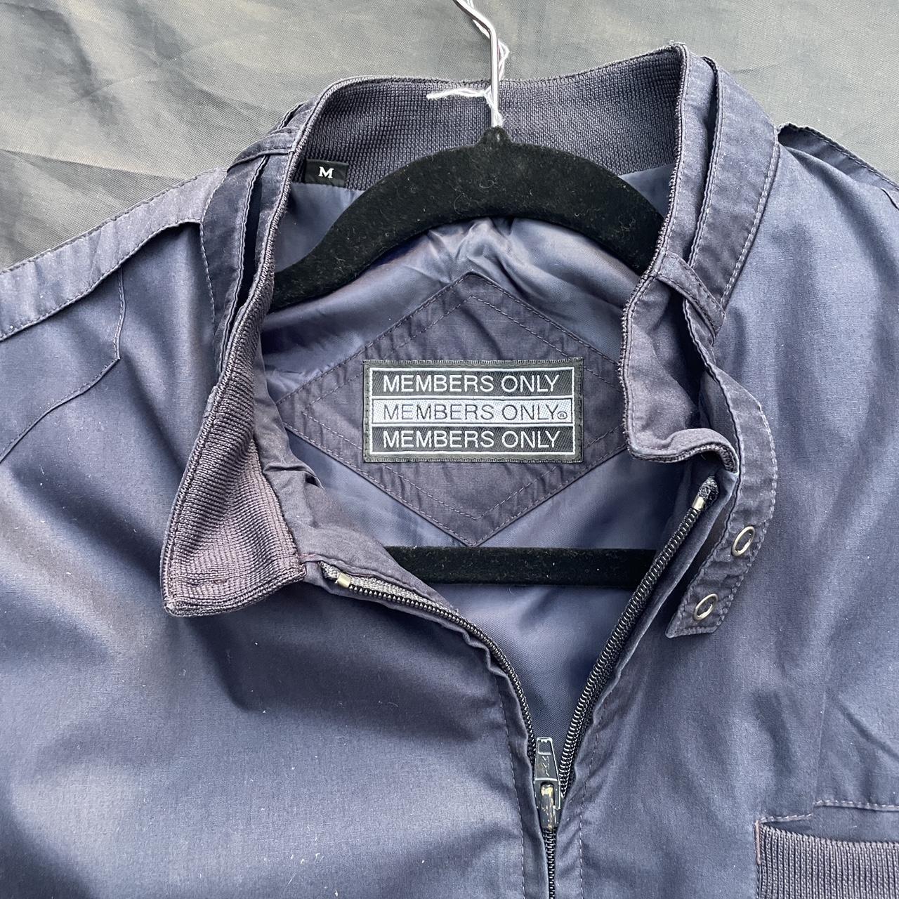 Members Only Jacket Color: Blue Size: Large... | Depop