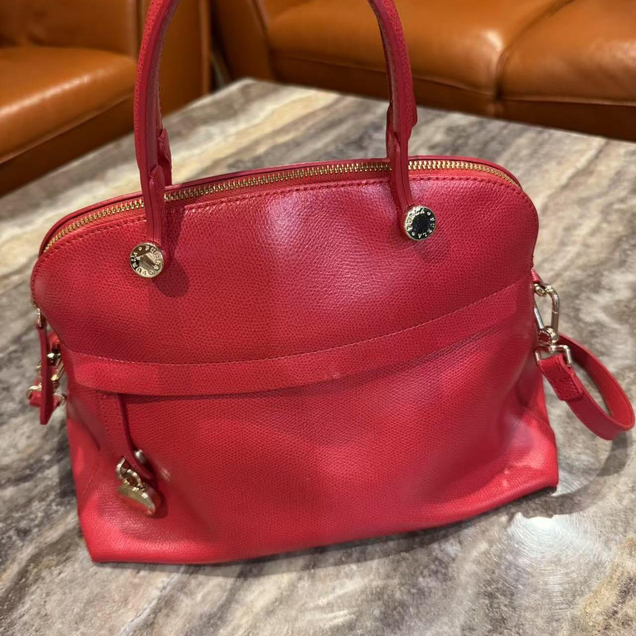 ⋆𐙚₊˚⊹♡ vintage red furla handbag ⋆𐙚₊˚⊹♡ not sure... | Depop