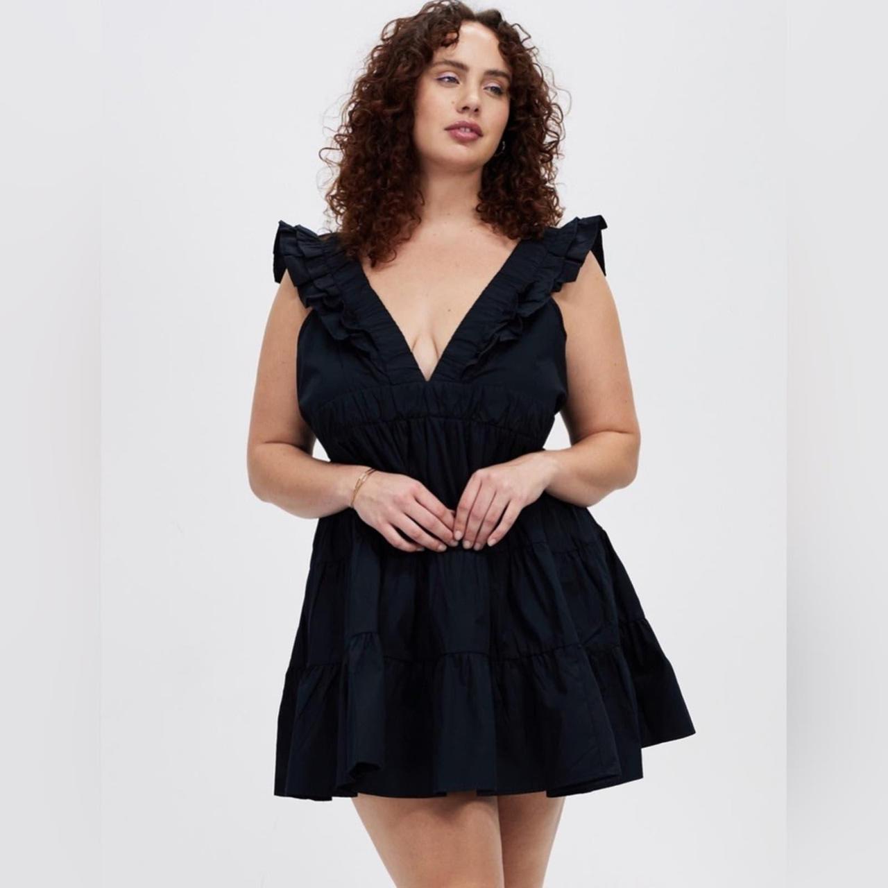 Abercrombie & Fitch Ruffle Tiered Mini Dress great... - Depop