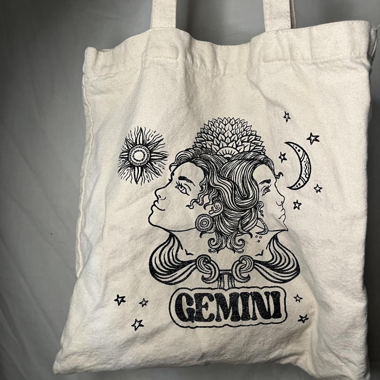 Gemini tote bag - Details: Has a few stains,... - Depop