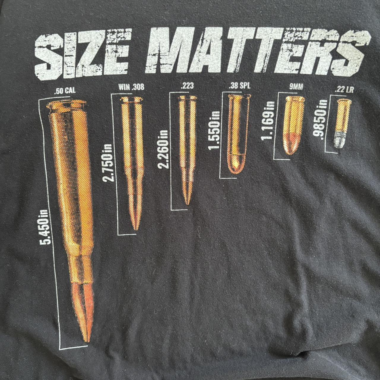 Grunt style Size matters bullet tee #streetwear... | Depop