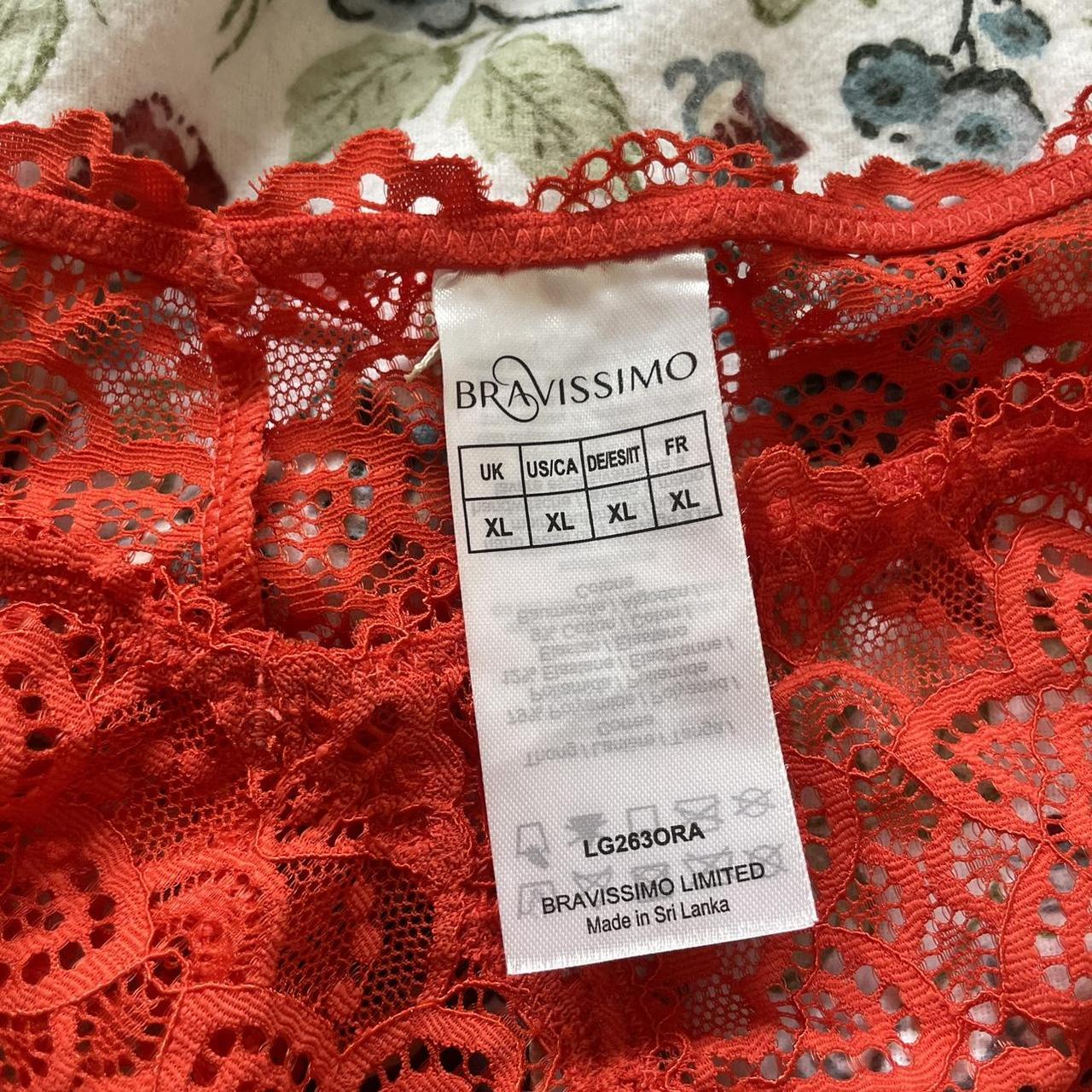 gorgeous red/orange bravissimo lingerie set!!! thong... - Depop