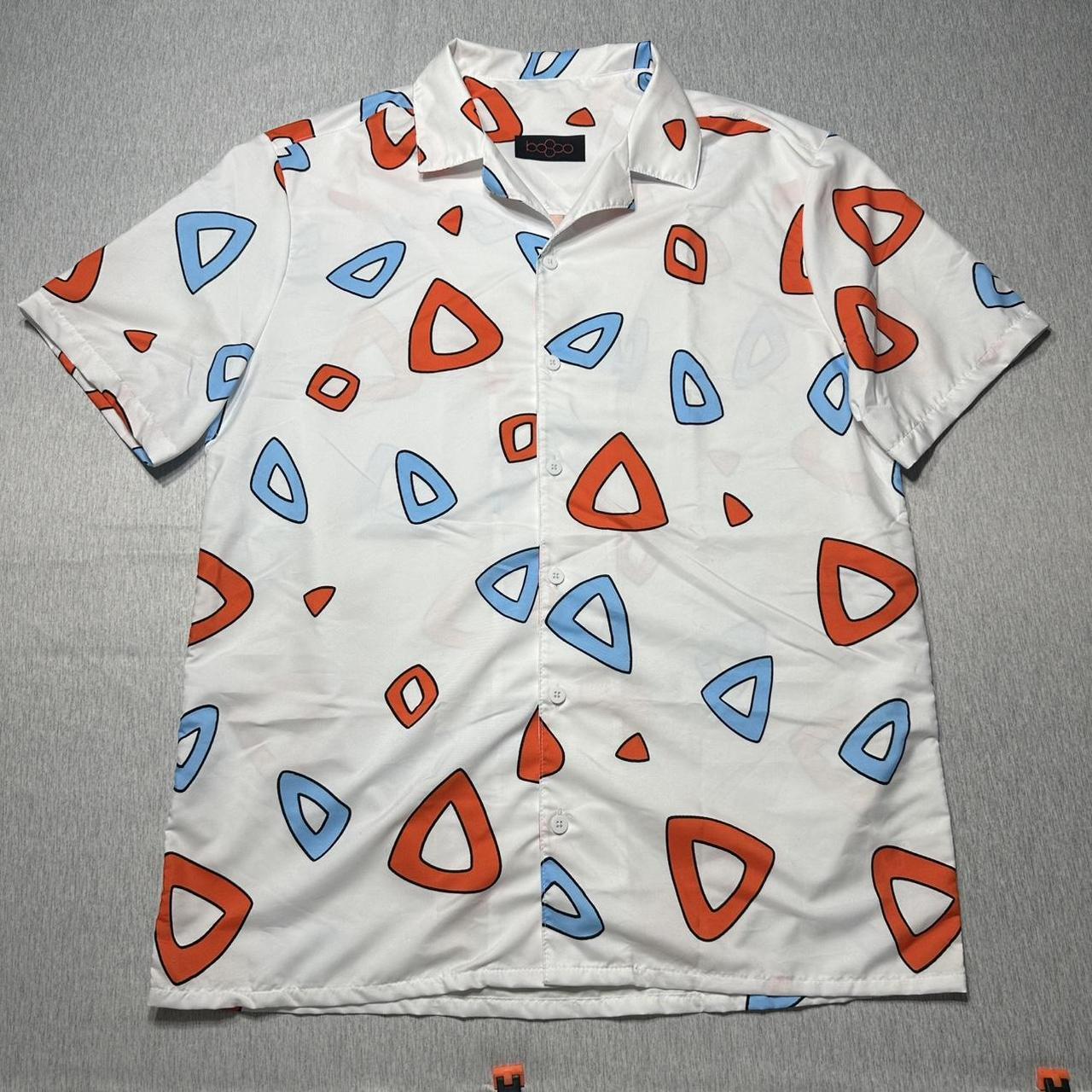 Pokémon togepi beach resort button up short sleeve... | Depop