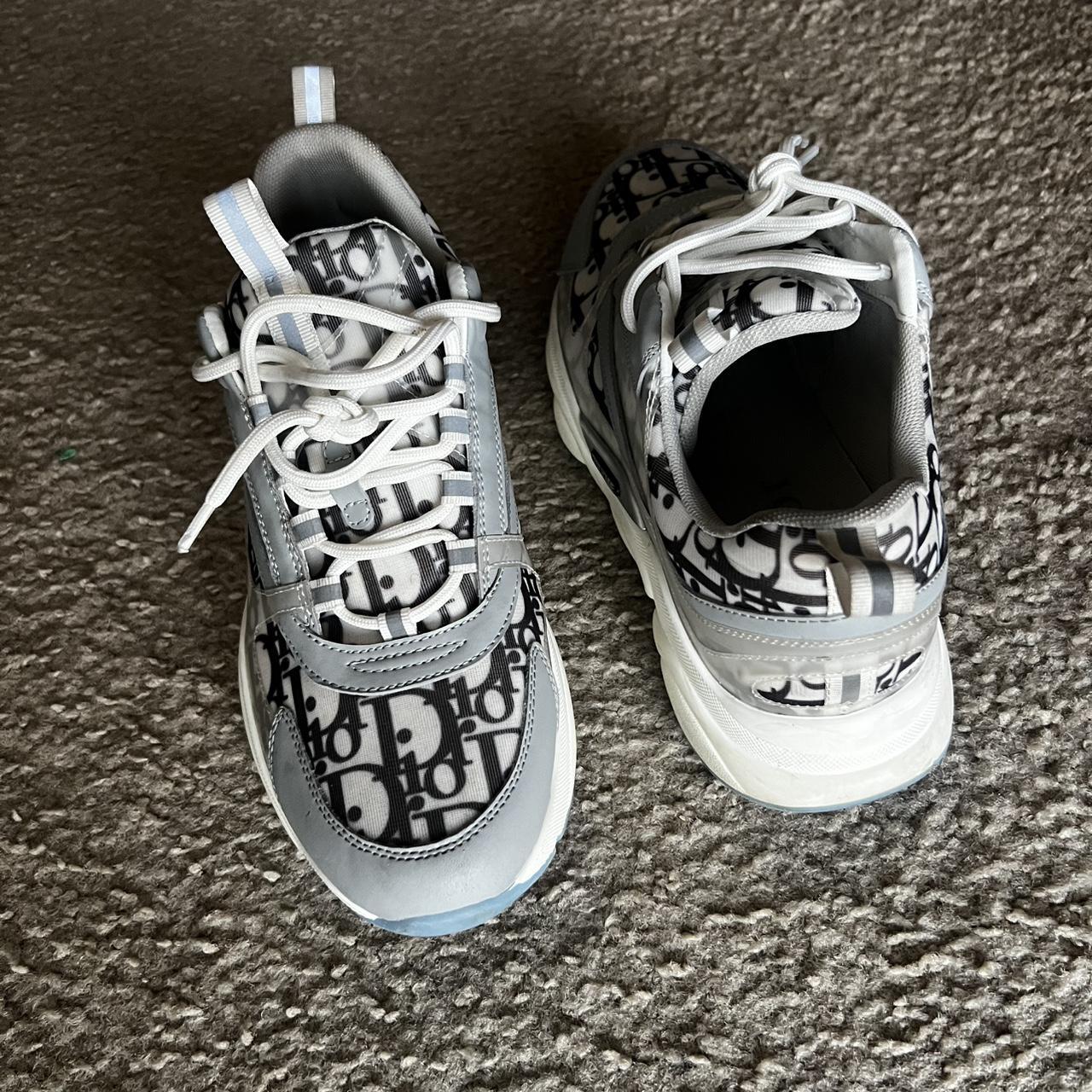 White & Light Blue Dior B22 - Fast Shipping -... | Depop