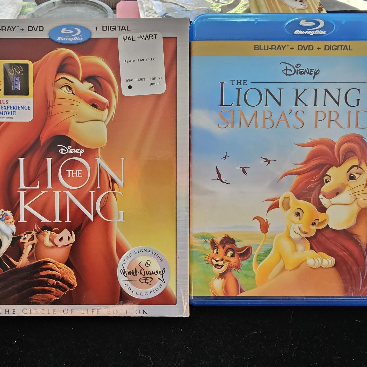 the lion king part 1 and 2 they have blu ray and dvd... | Depop