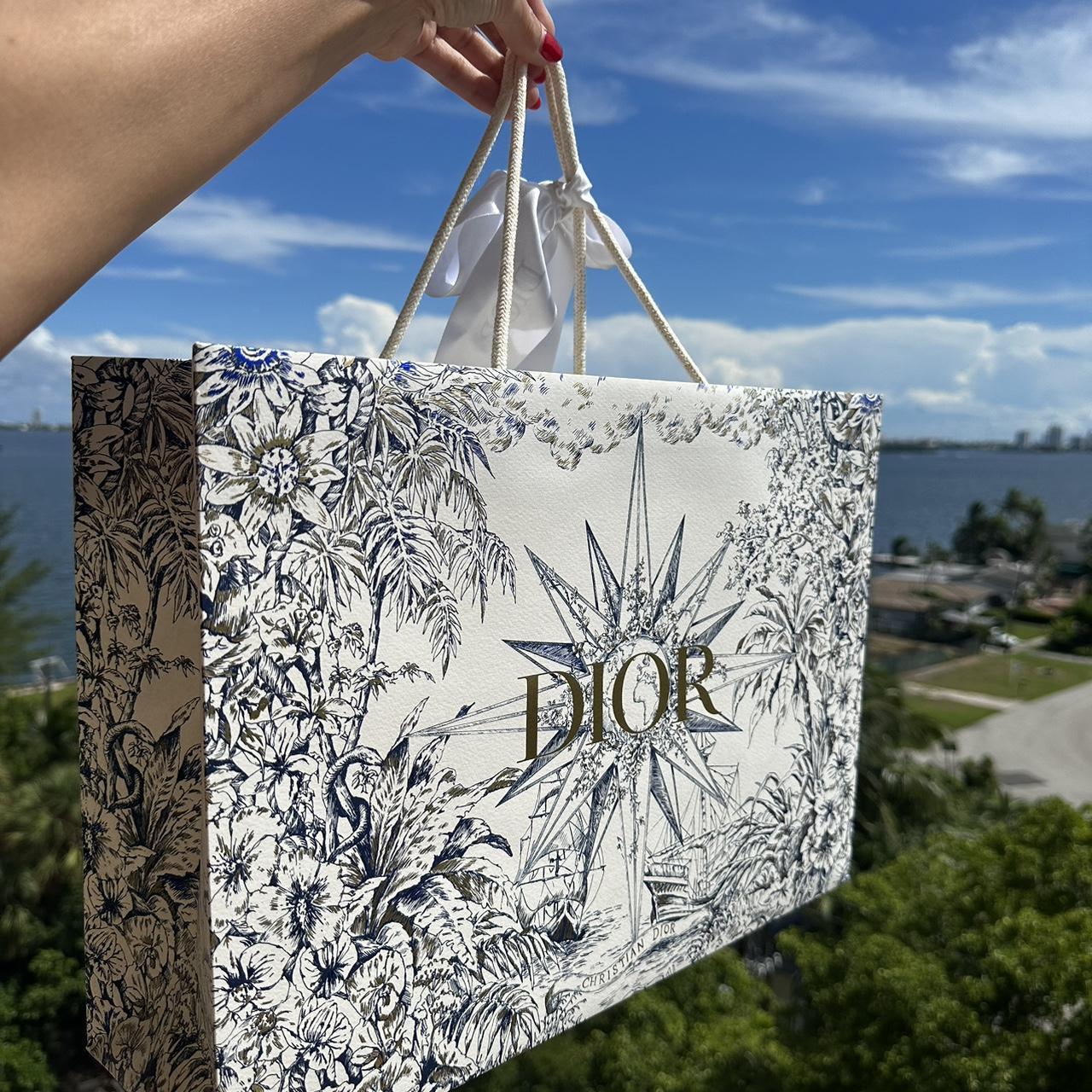 Limited edition Dior shopping bag medium size. - Depop