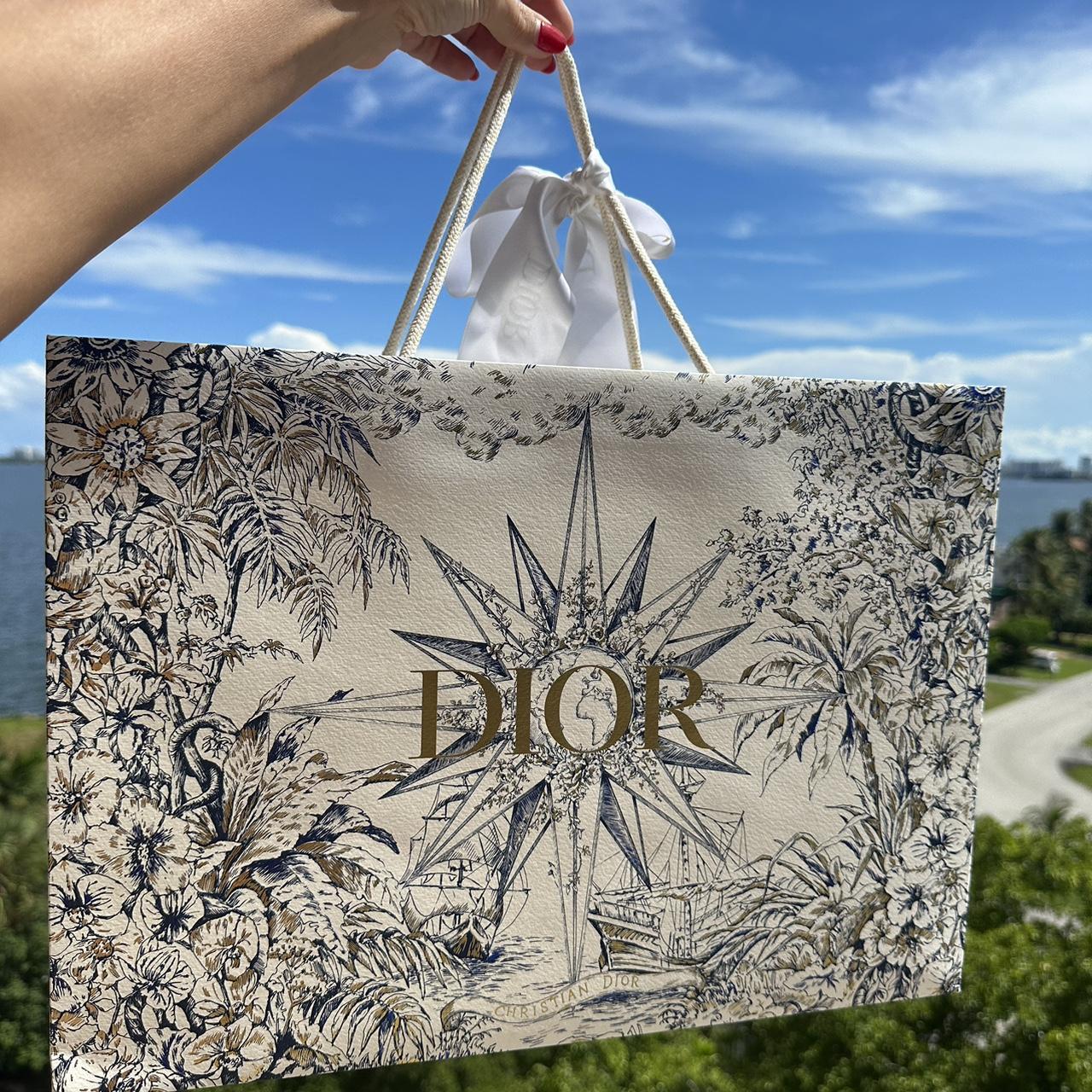 Limited edition Dior shopping bag medium size. - Depop