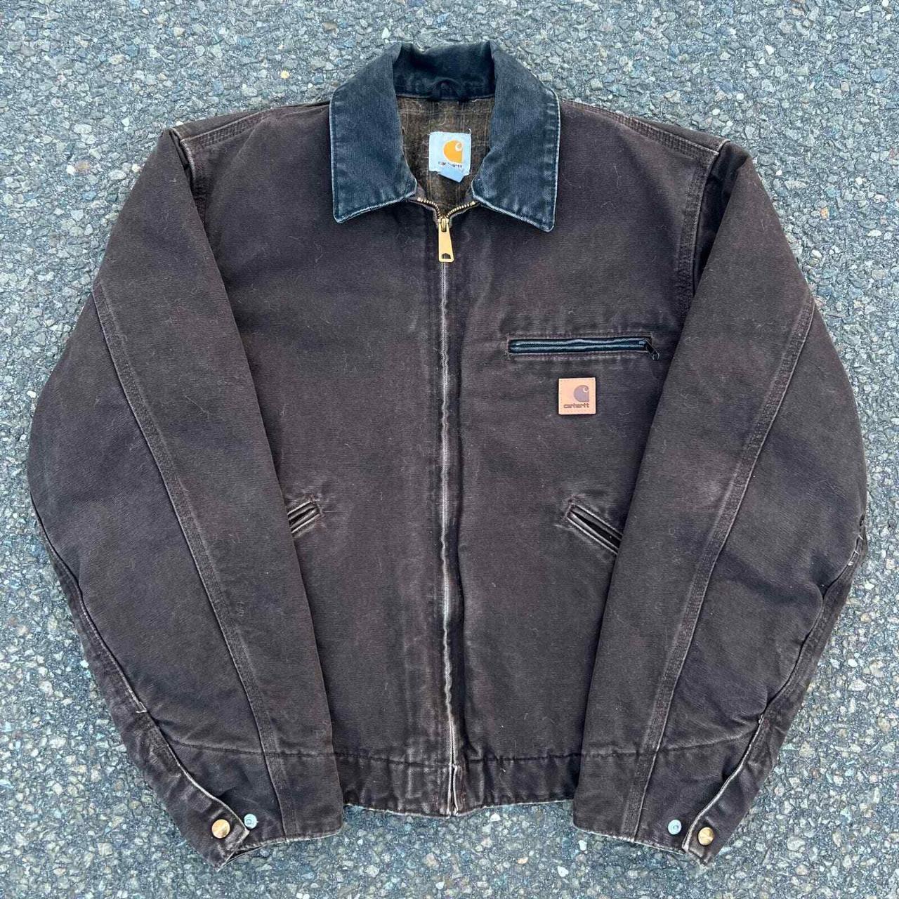 Vintage y2k Carhartt j97 dkb work wear Detroit jacket - Depop