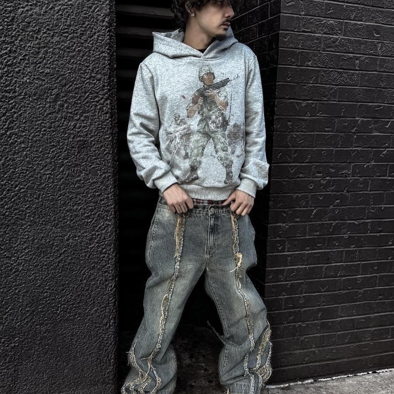 Peaceinwar hoodie the first picture is a example of... | Depop