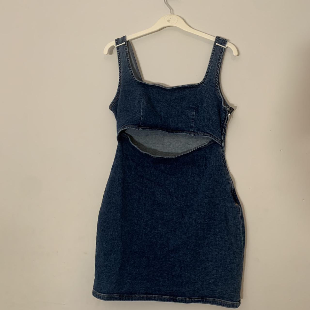 Denim dress Worn once Perfect condition Great for... - Depop