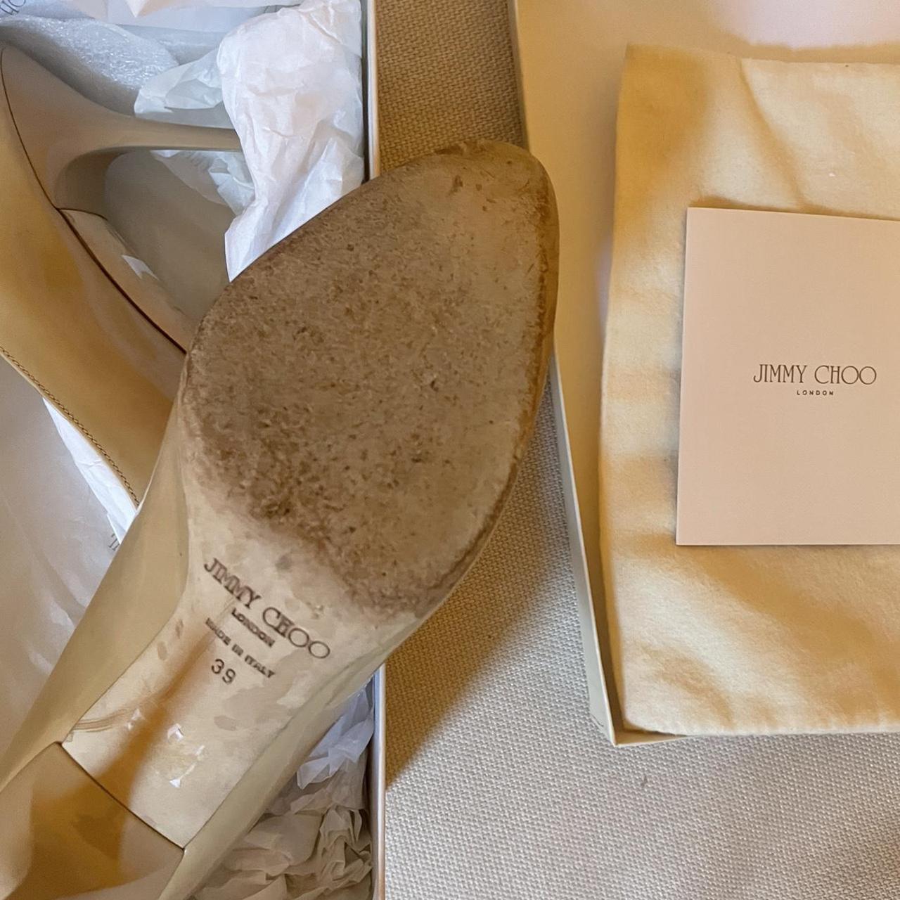 jimmy Chu beige colour pump - patent leather 39 size... | Depop