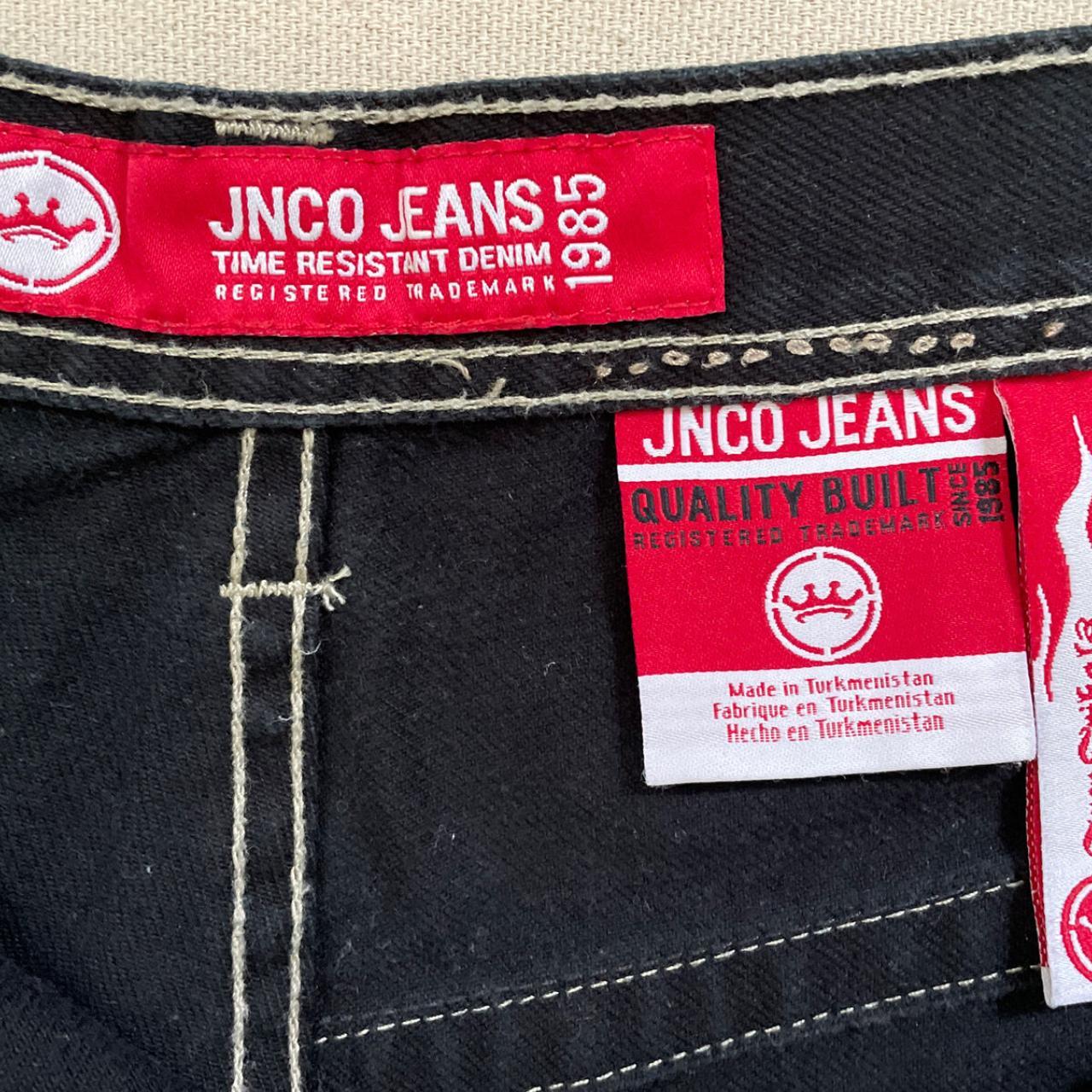 Vintage 90s JNCO Jeans Tribals Red JNCO Crown Black... - Depop