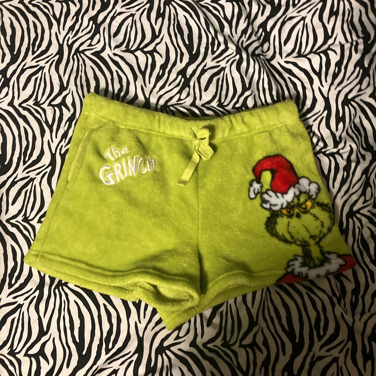 small green grinch shorts Im a medium and it fits... - Depop