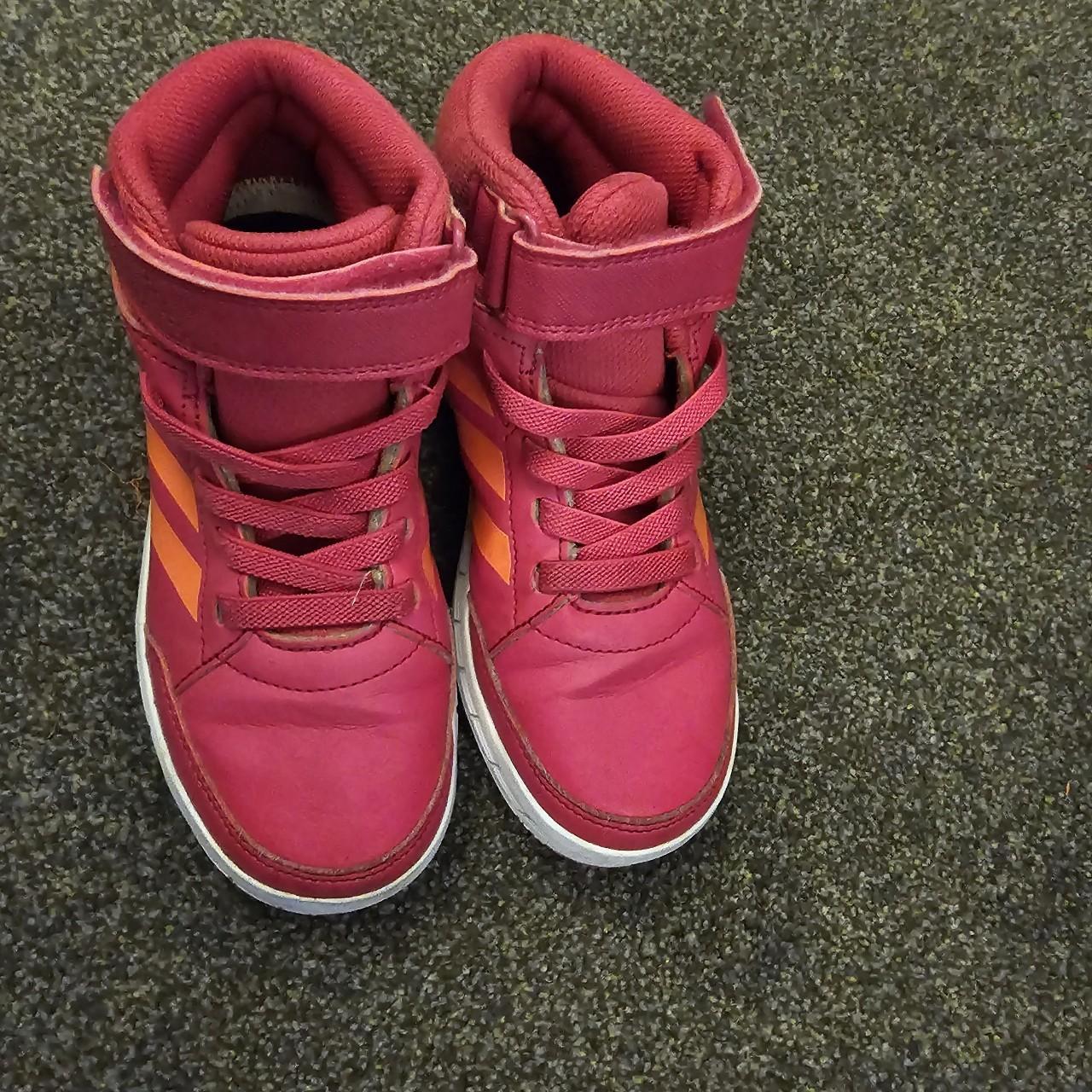 Girl pink Adidas trainers. UK size 1. In great... - Depop