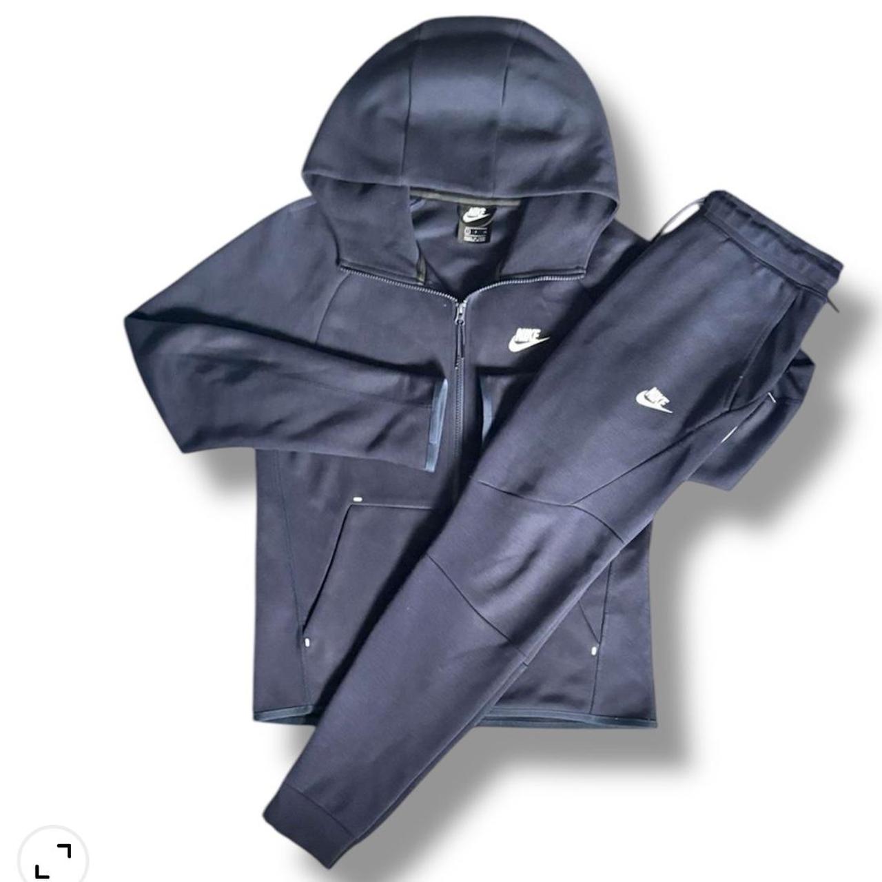 Navy nike tech fleece tracksuit • Same Day/Next Day... | Depop