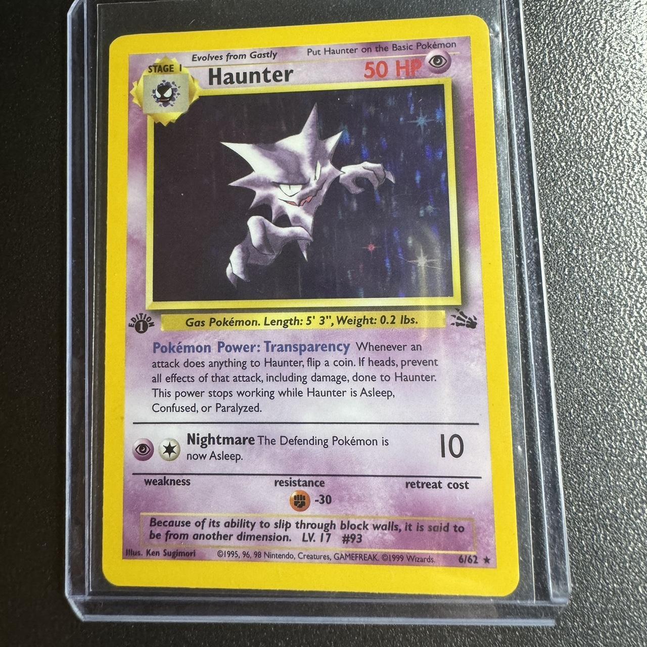1st edition Haunter holo - Depop