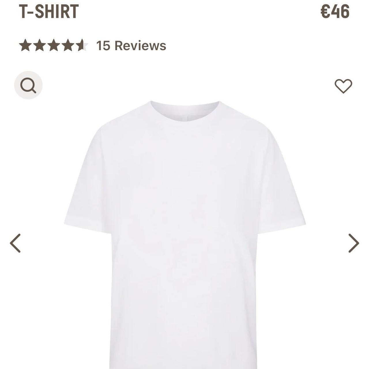 Skims white relaxed T-shirt Size Small Brand new... - Depop