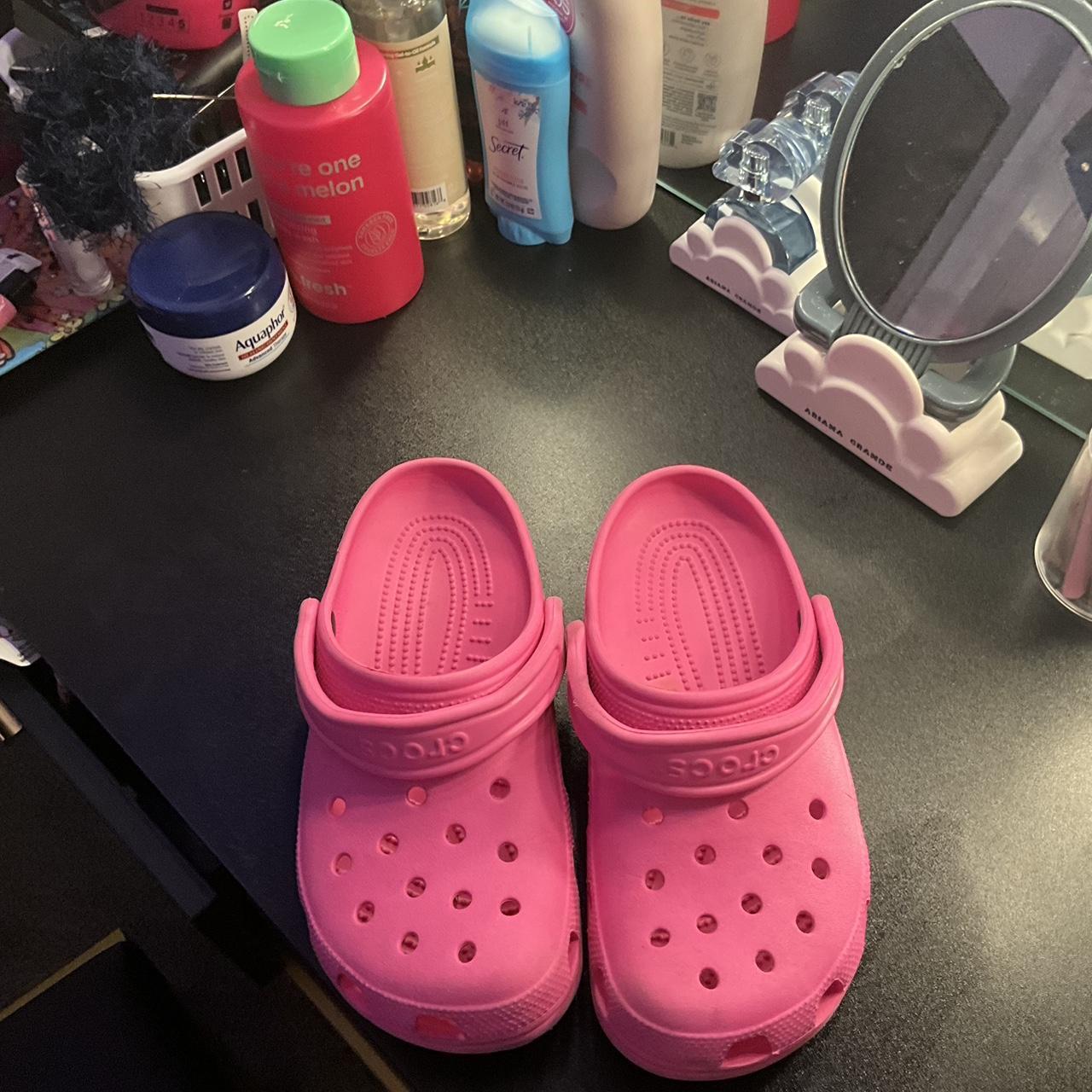 Pink crocs - Depop