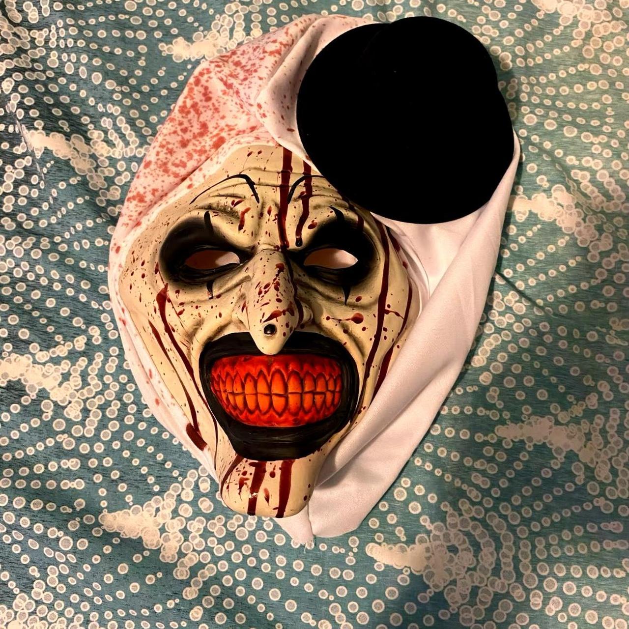 Scary Terrifier realistic face mask great quality... - Depop