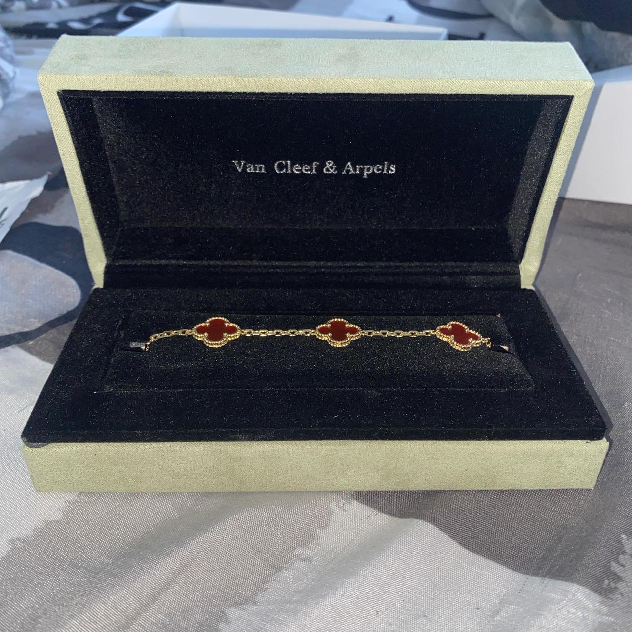 Van cleef dark red bracelet -Authentic with proof - Depop