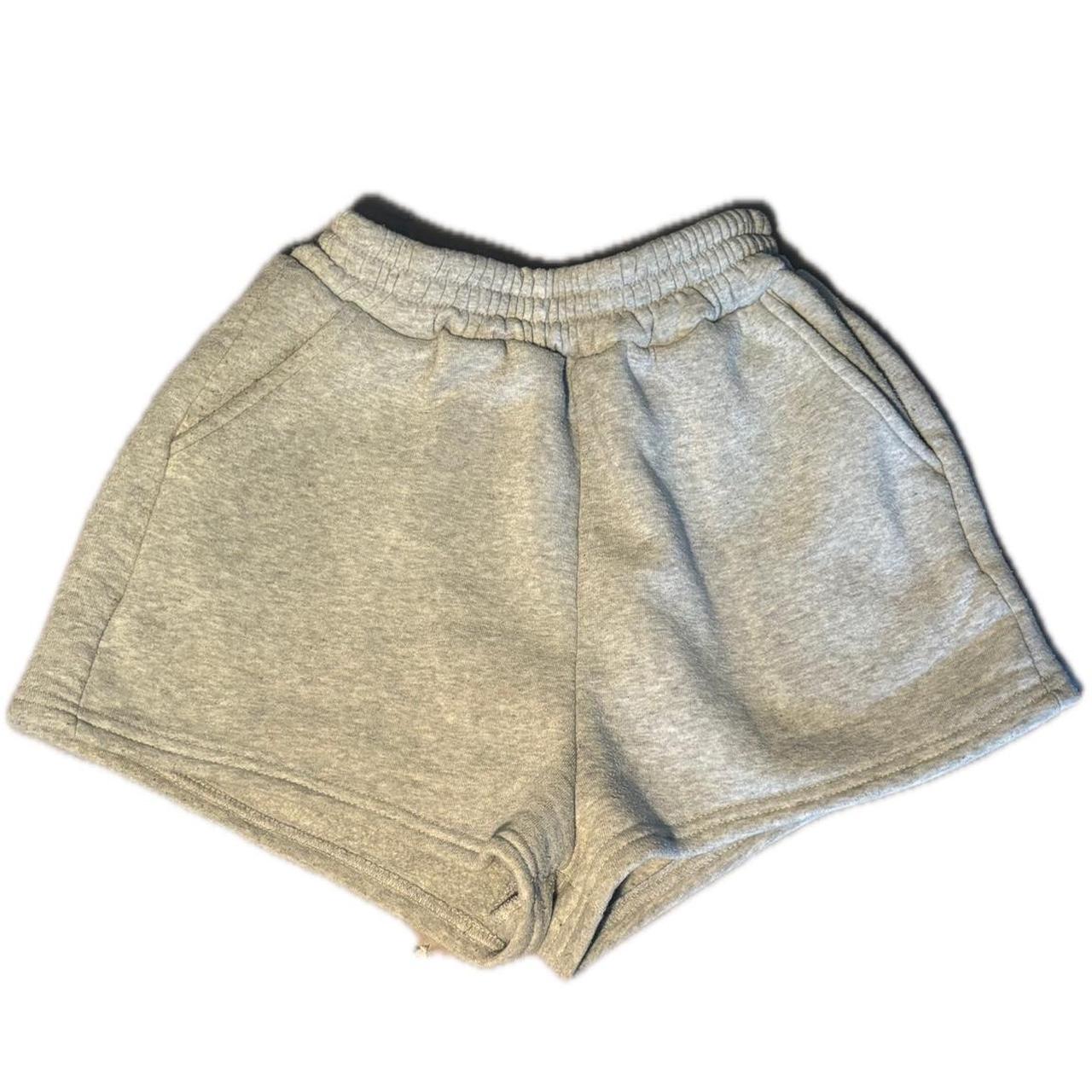 Grey Sweat Shorts SHEIN sweat shorts with pockets!... - Depop