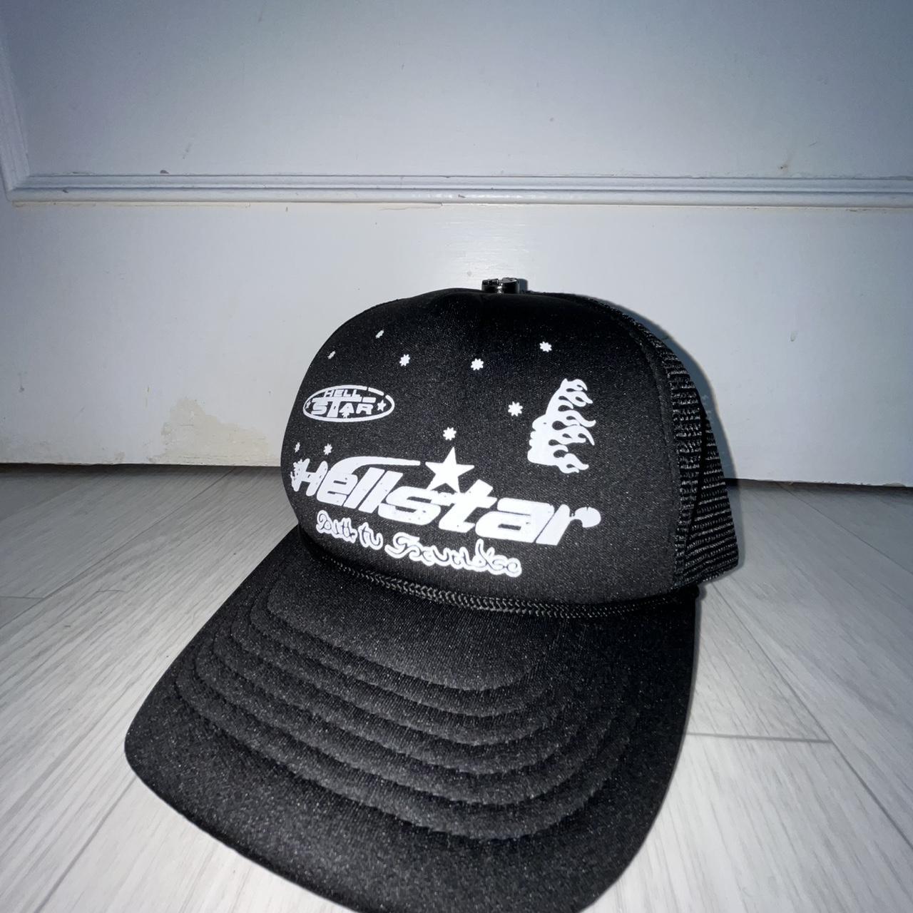 Black and white Hellstar Cap #cap #hellstar | Depop