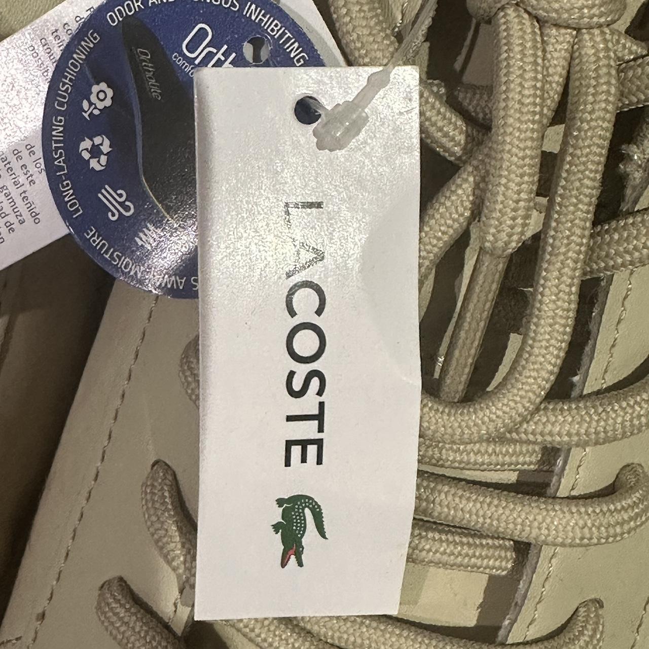 Lacoste cream trainers Never worn with tags on... - Depop