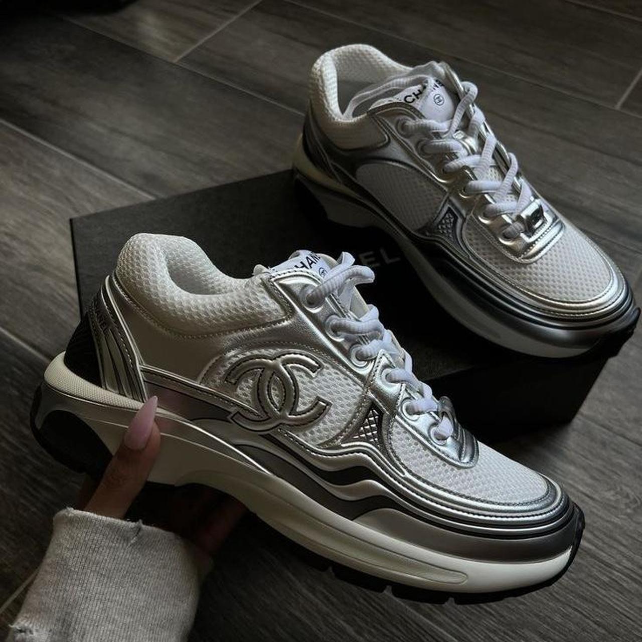 Chanel CC Runner Gold Laminate... - Depop