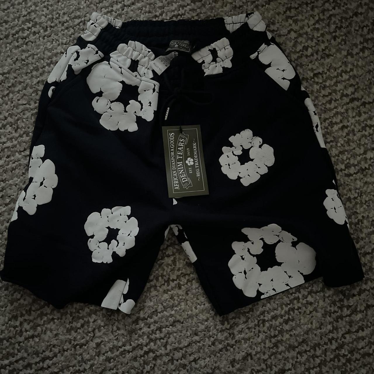 Black denim tears shorts Size M Prices are negotiable - Depop