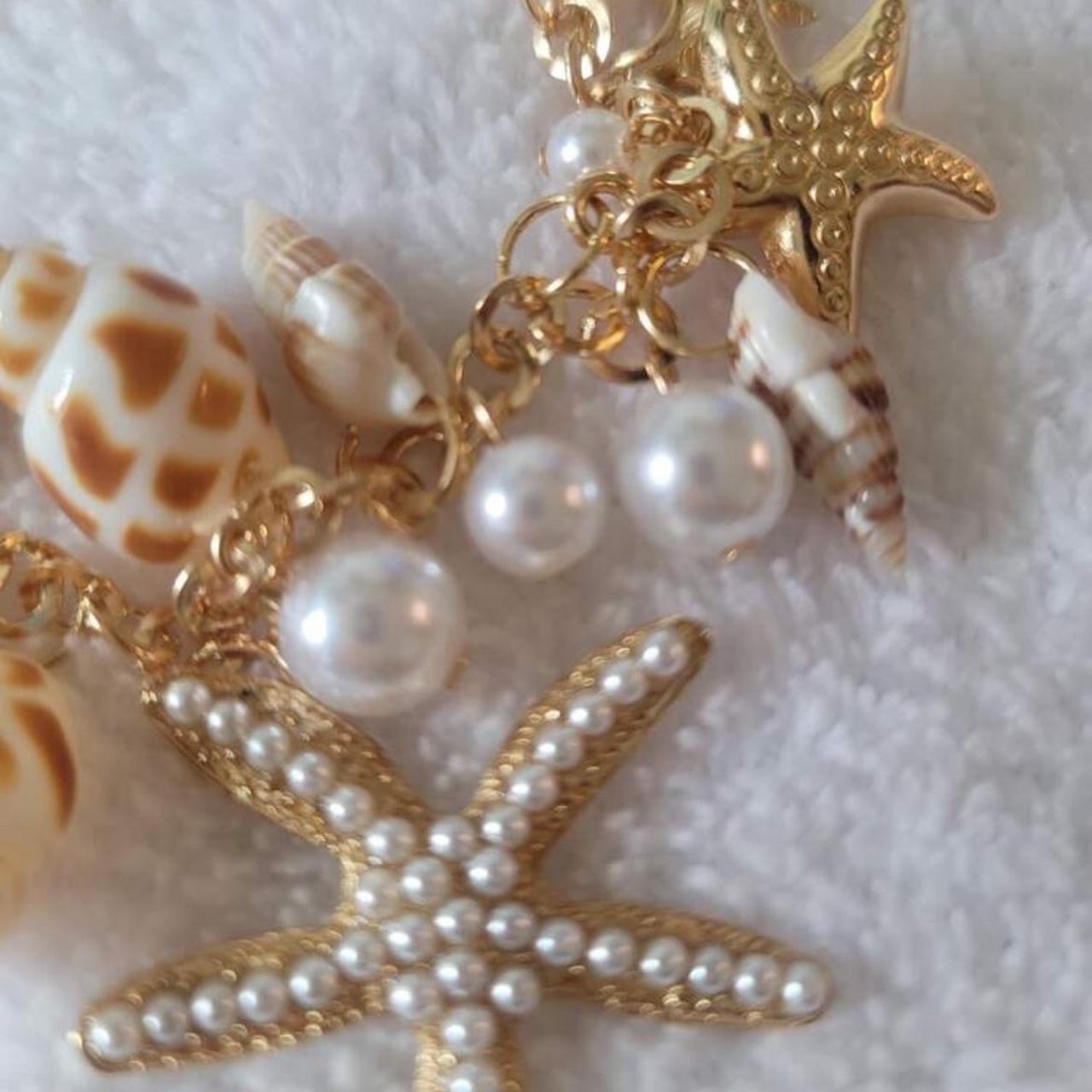 Seashell and Starfish Boho Bracelet/Anklet Mermaid,... - Depop