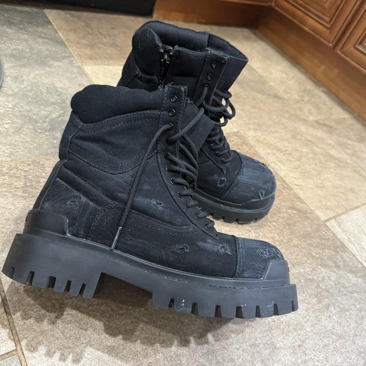 Balenciaga Strike boot size 9-10 - Depop