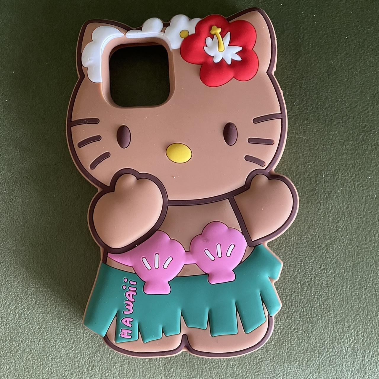 Brown hello kitty phone case. Phone case fitted for... - Depop