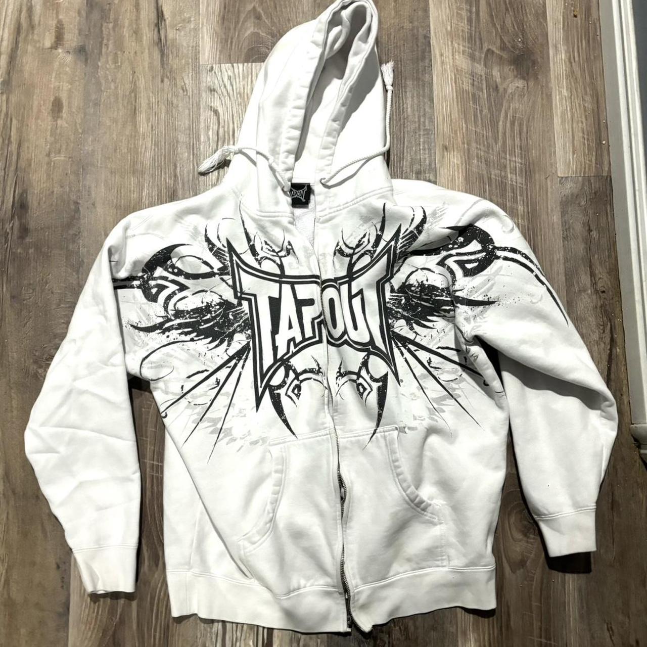 Vintage Y2K Tapout 90’s Hoodie - rlly nice design -... - Depop