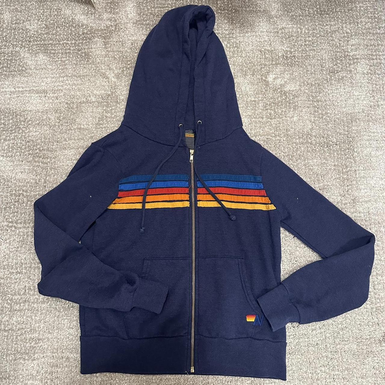 Blue aviator nation zip up size xs - Depop