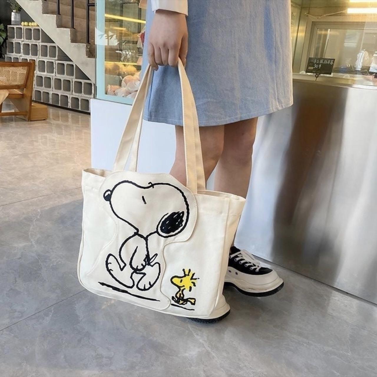 Brand new Snoopy canvas bag/shoulder bag, Wide:... - Depop
