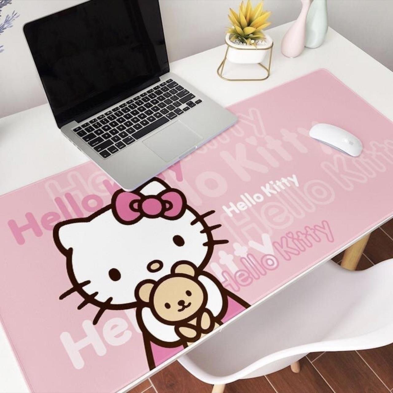 Brand new Hello kitty home/office desk pad 35x16". - Depop