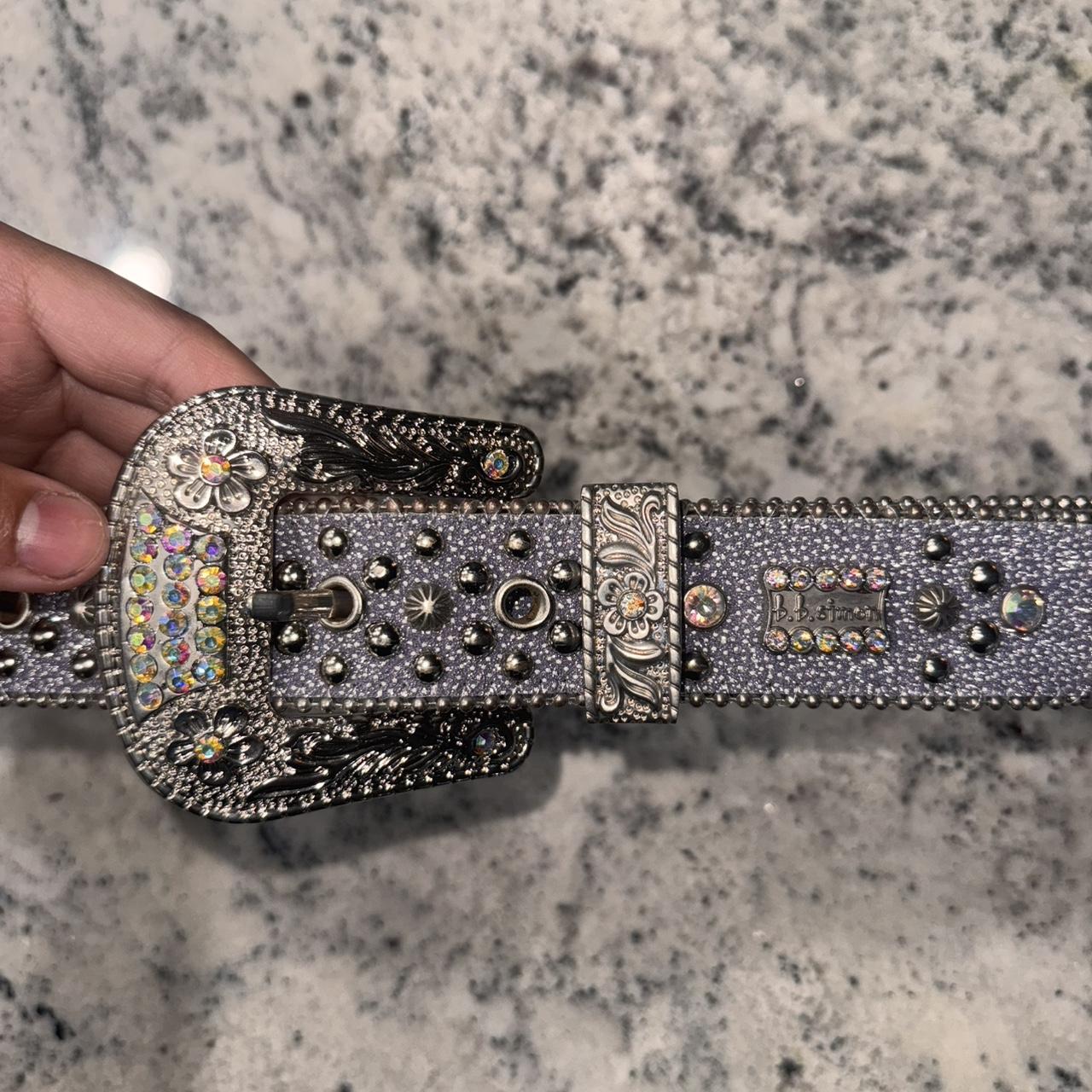 BB Simon Belt - Swarovski Crystals Add some... - Depop