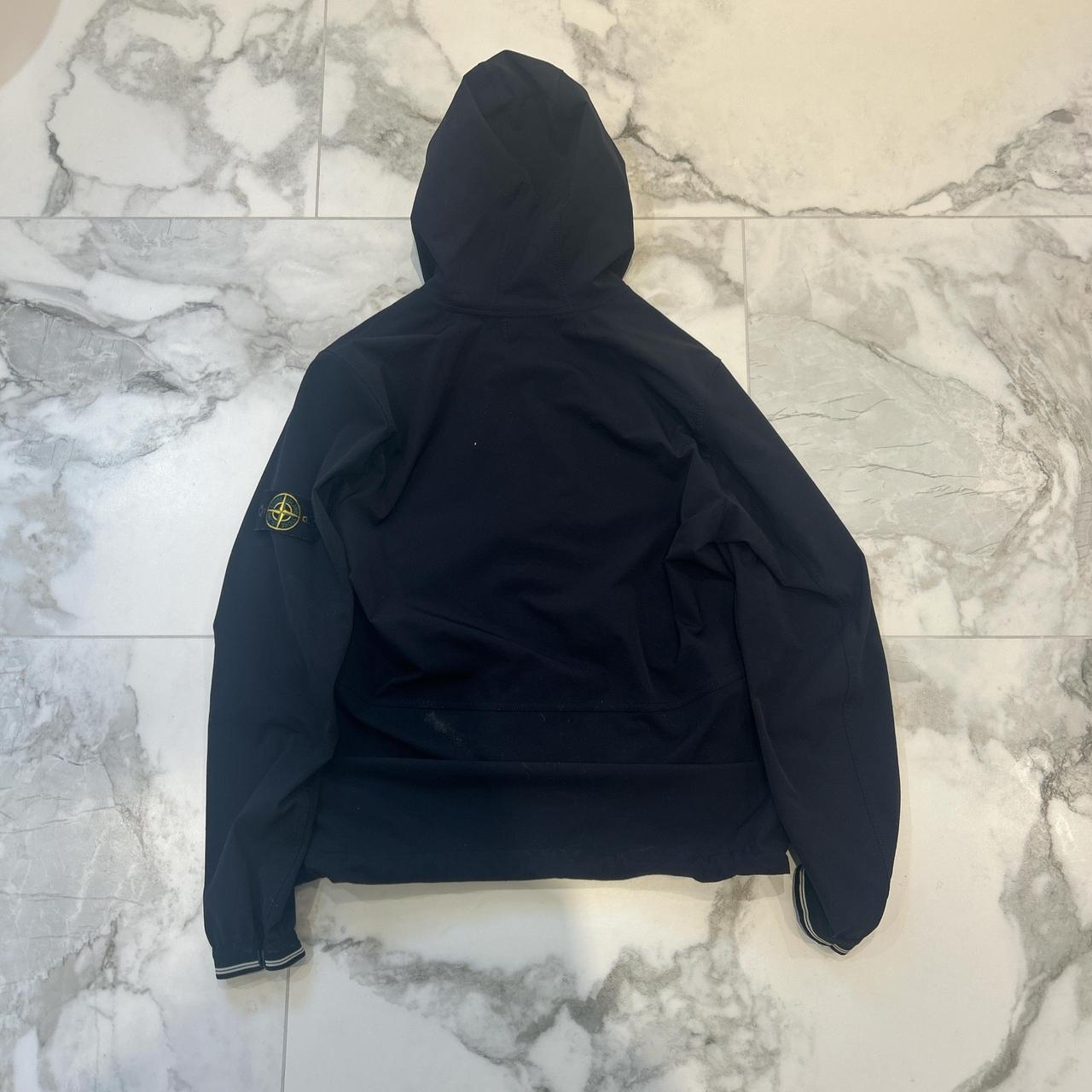 Men’s XL large black shell stone island shell jacket - Depop