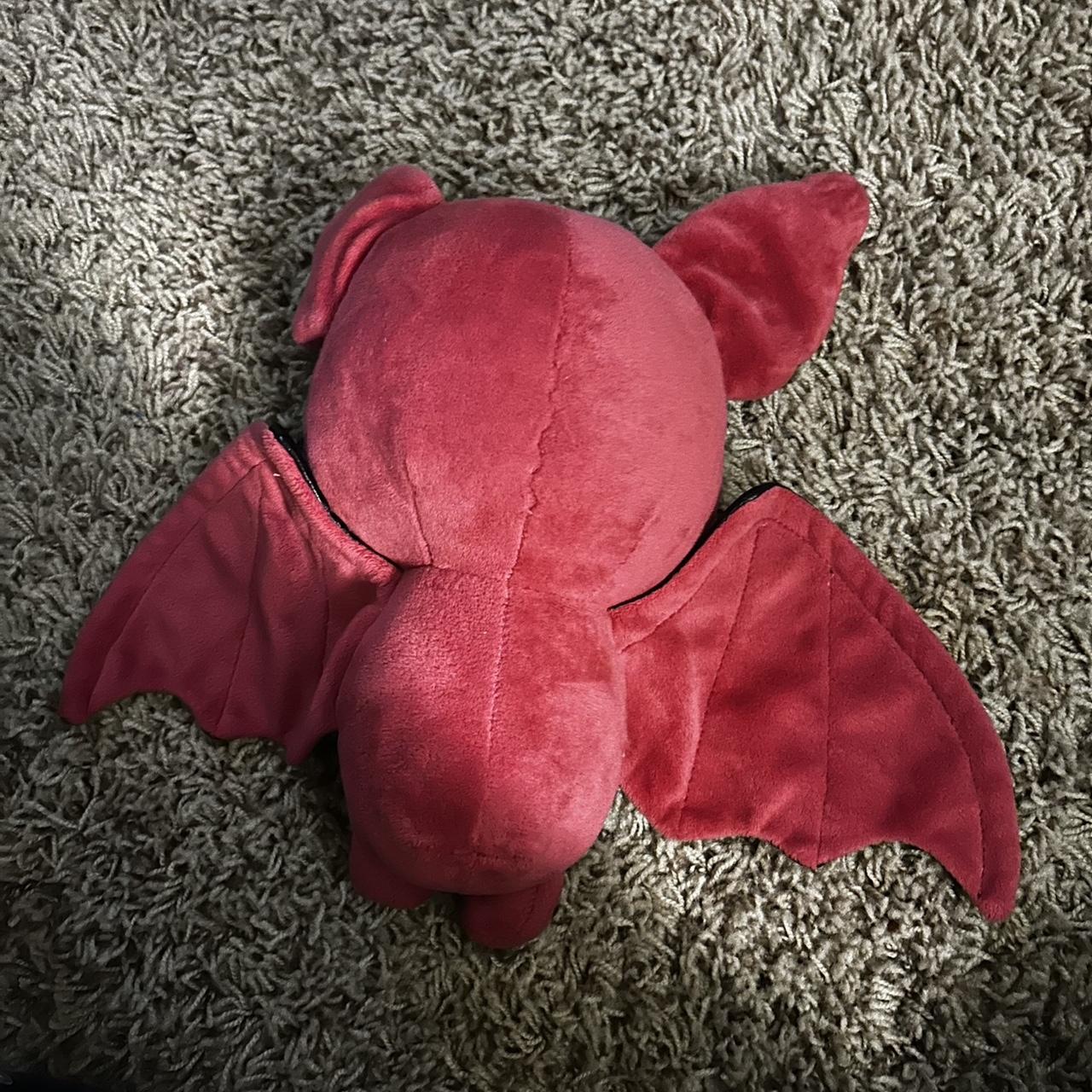 Red and black Satan bat plush #goth #halloween - Depop