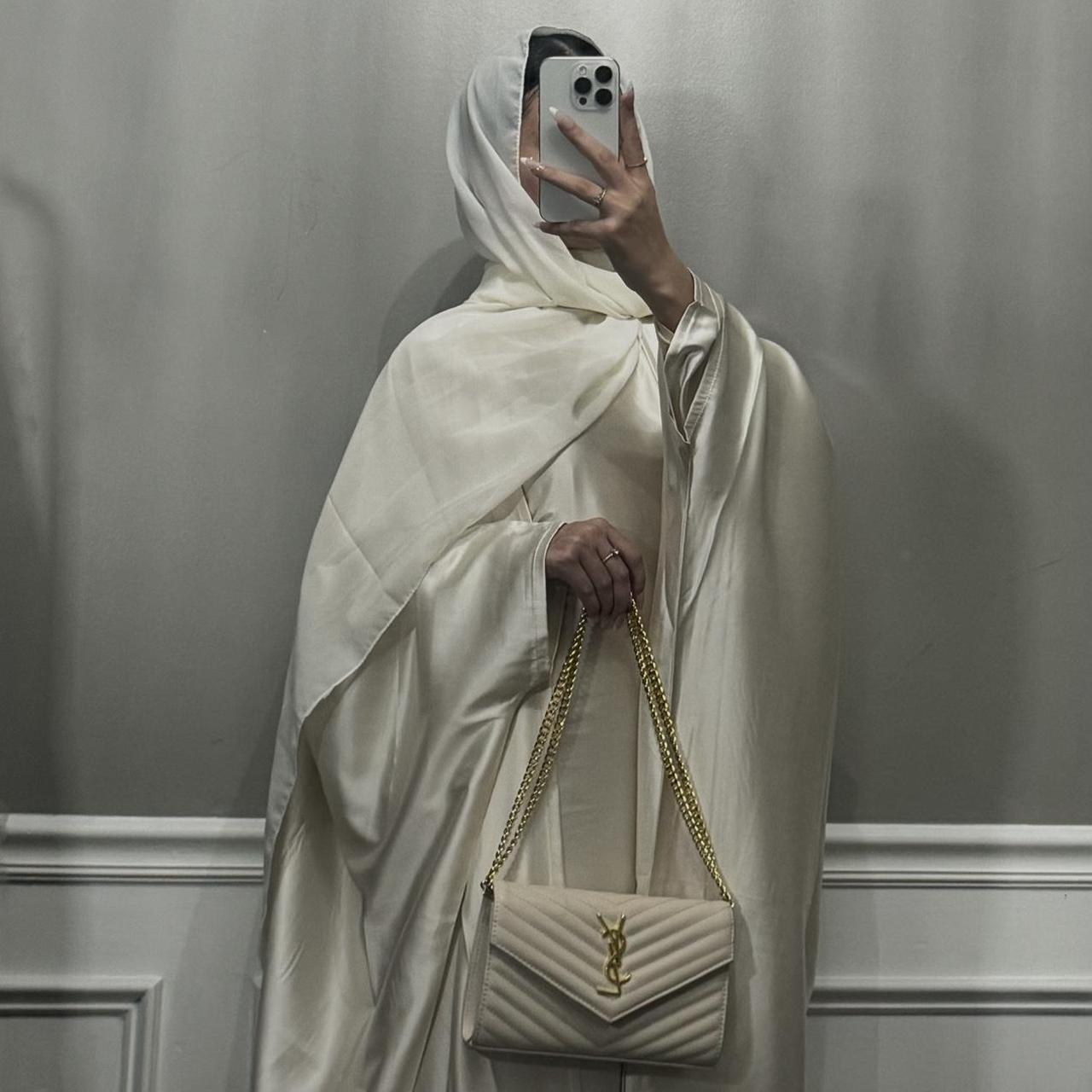 Cream abaya set -outter butterfly abaya - inner... - Depop