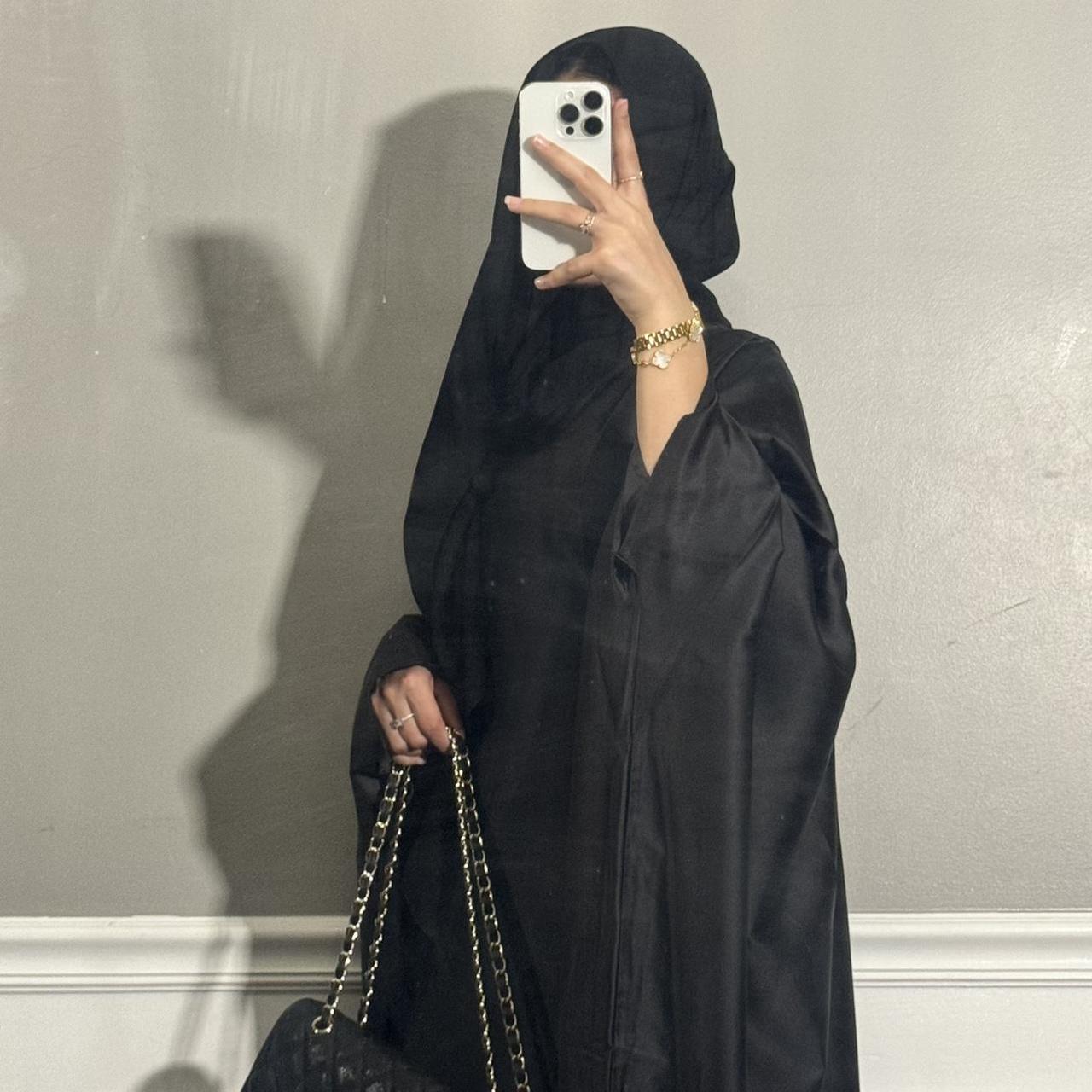 Black abaya set - outer butterfly abaya - inner... - Depop